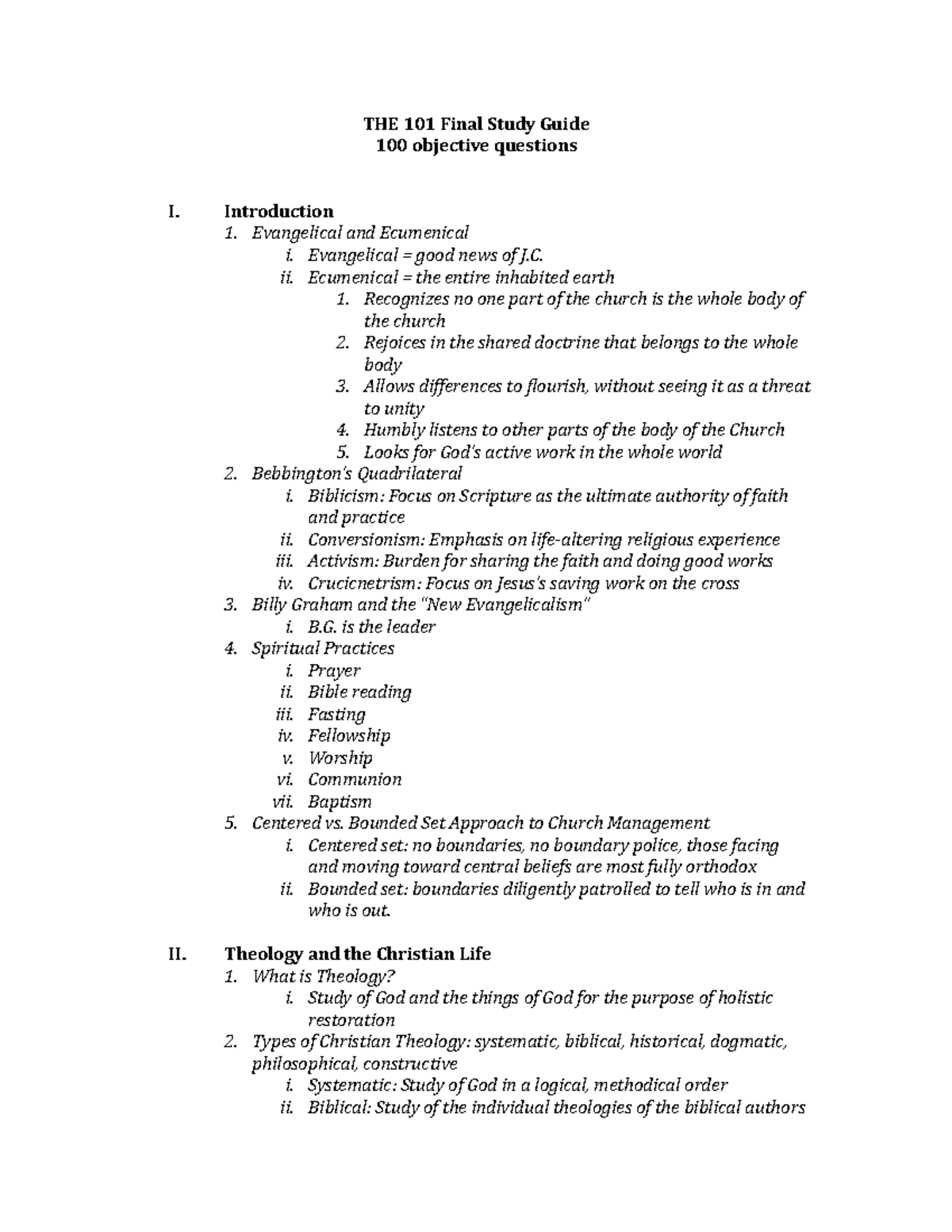 THE 101 Final Exam Study Guide THE 101 Final Study Guide 100 the-101-final-exam-study-guide-the-101-final-study-guide-100