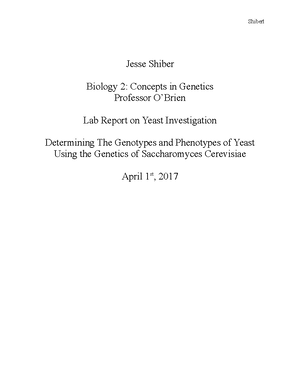 Corn Genetics - Lab and write up - LABORATORY: Inheritance of Traits in ...