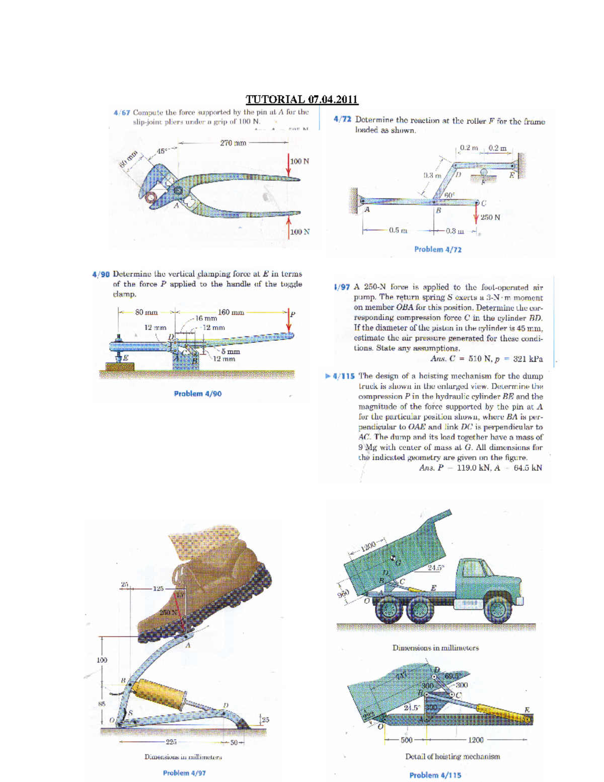 Tutorial Eight of Frames & machines in the Engineering Statics course ...