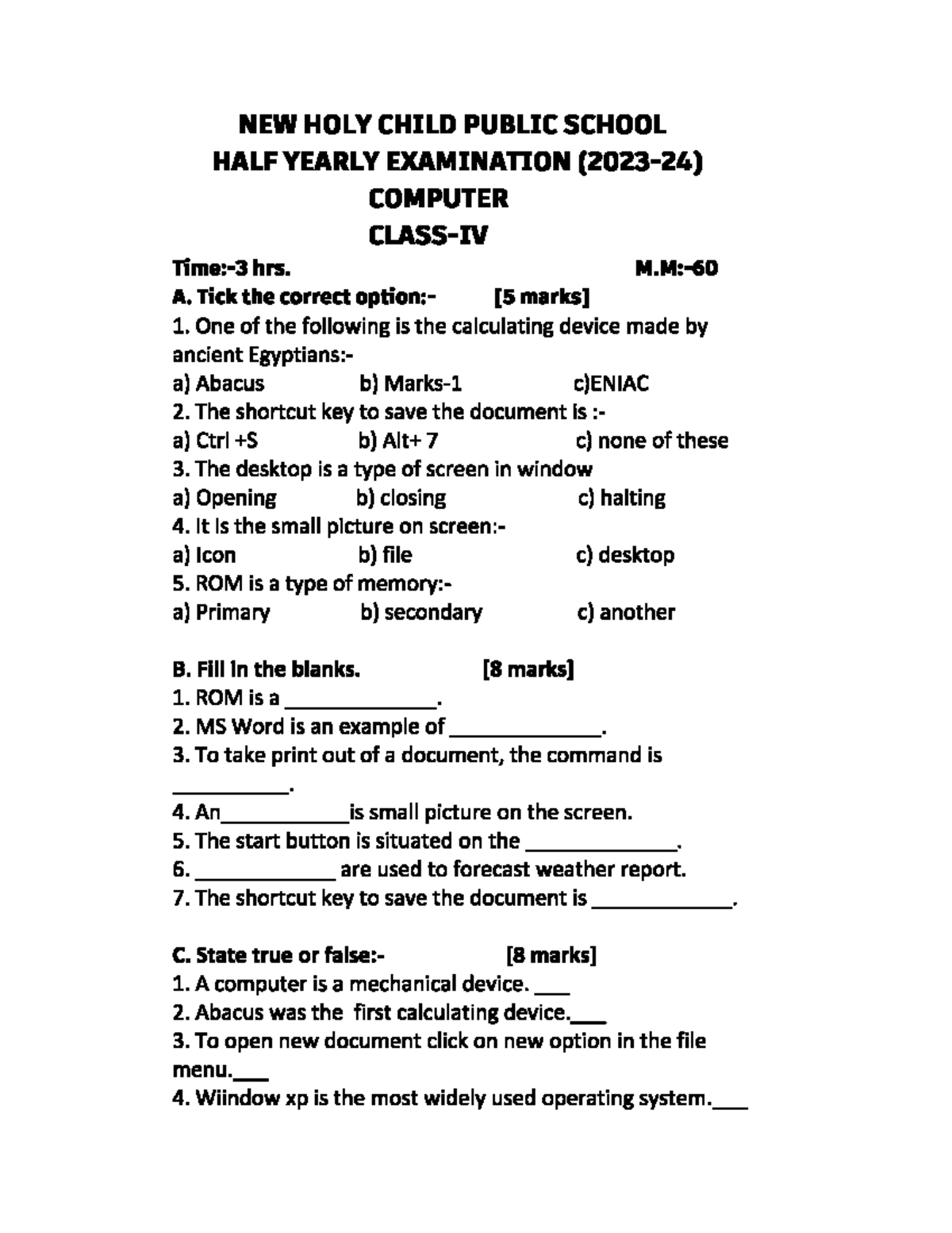 Computer 4th class - Database Mnagemnet Systems - Studocu