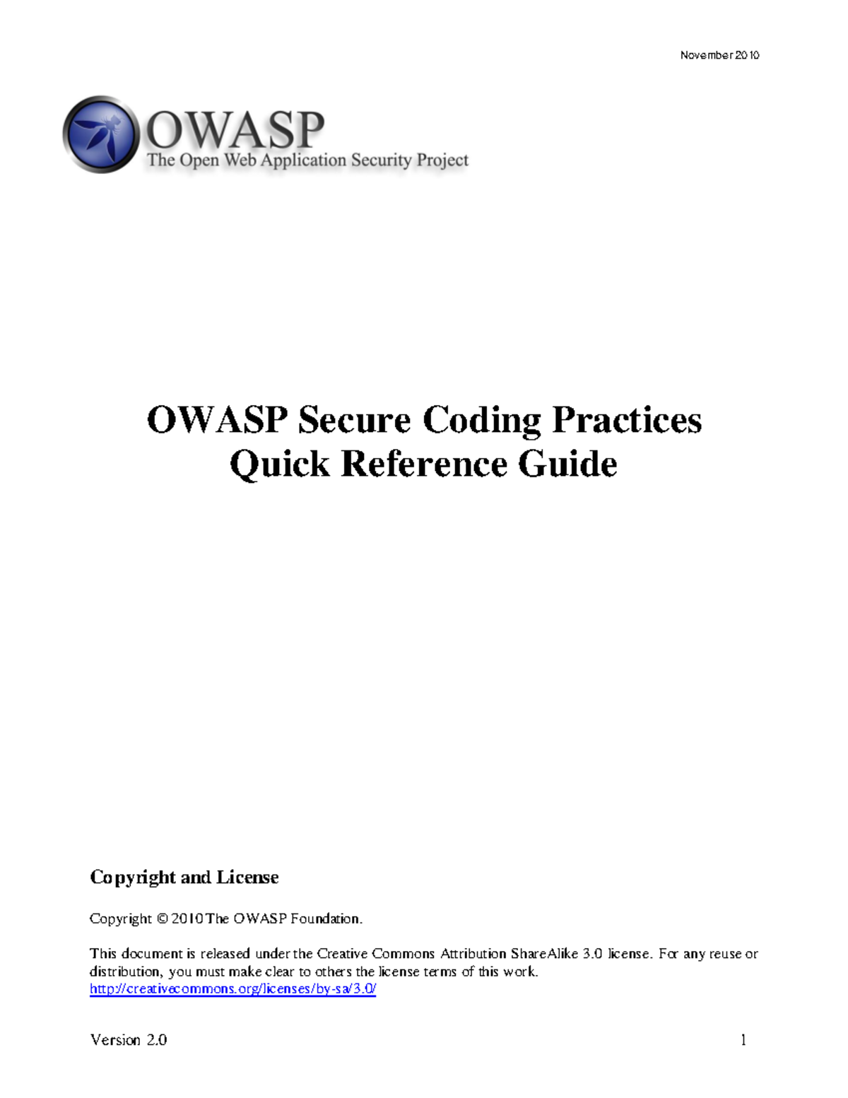 Owasp SCP Quick Reference Guide v2 - OWASP Secure Coding Practices Quick Reference Guide ...
