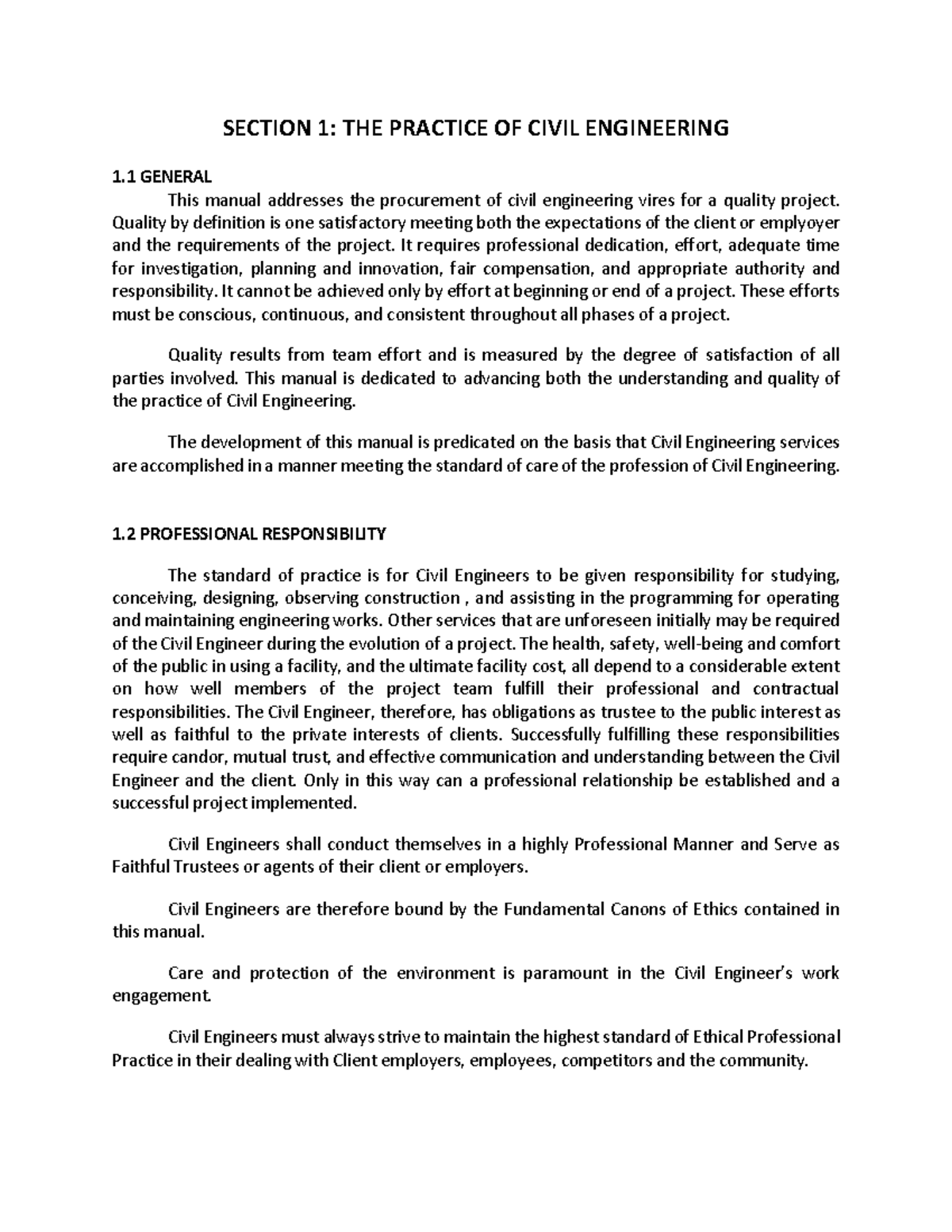 The practice of CE - DO YOUR BEST - SECTION 1: THE PRACTICE OF CIVIL ...