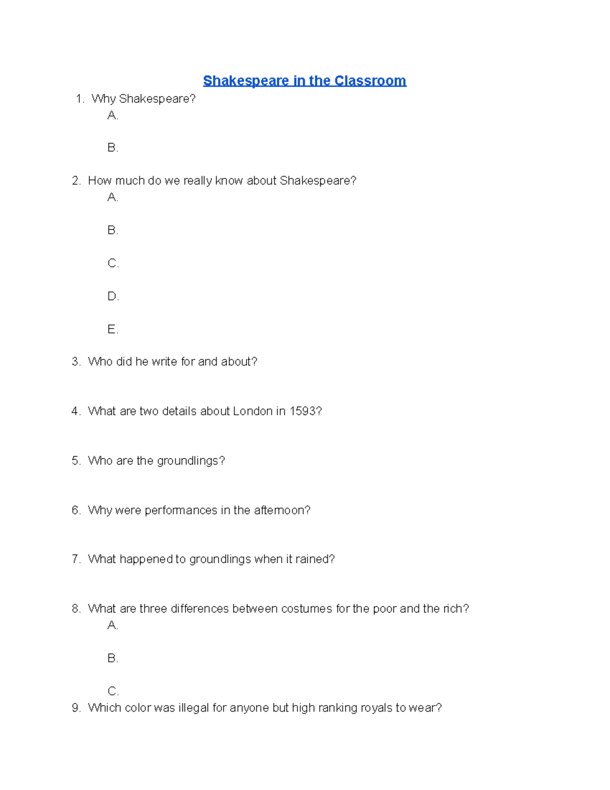 2020 Copy of Shakespeare in the Classroom - Shakespeare in the ...