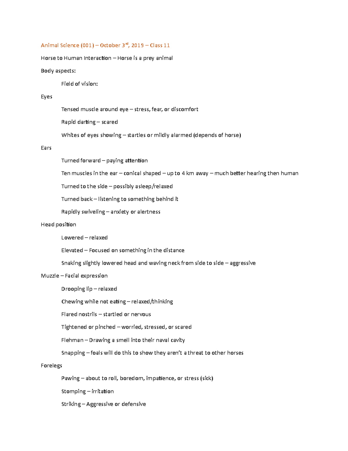 Animal Science Class 11 - Animal Science (001) – October 3rd, 2019 ...