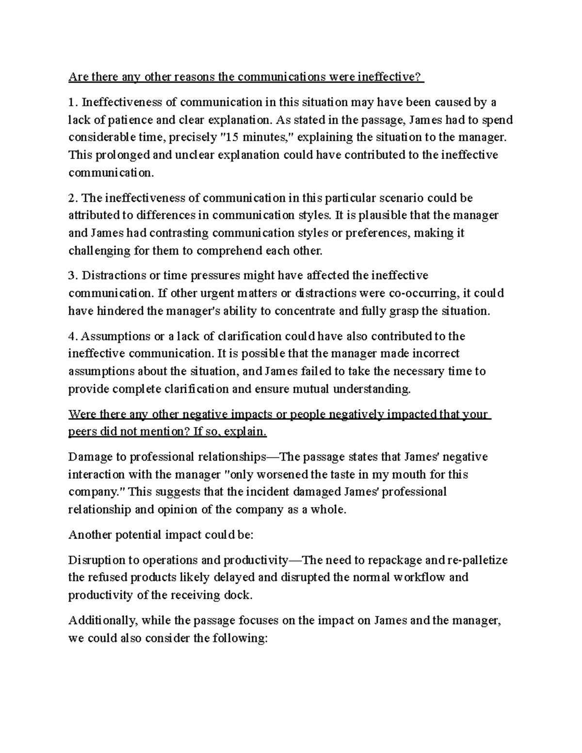 6-2 Discussion Reply - Are there any other reasons the communications ...