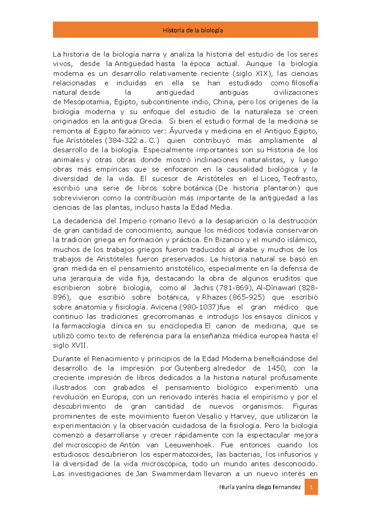 Historia de la biologia - La historia de la biología narra y analiza la ...