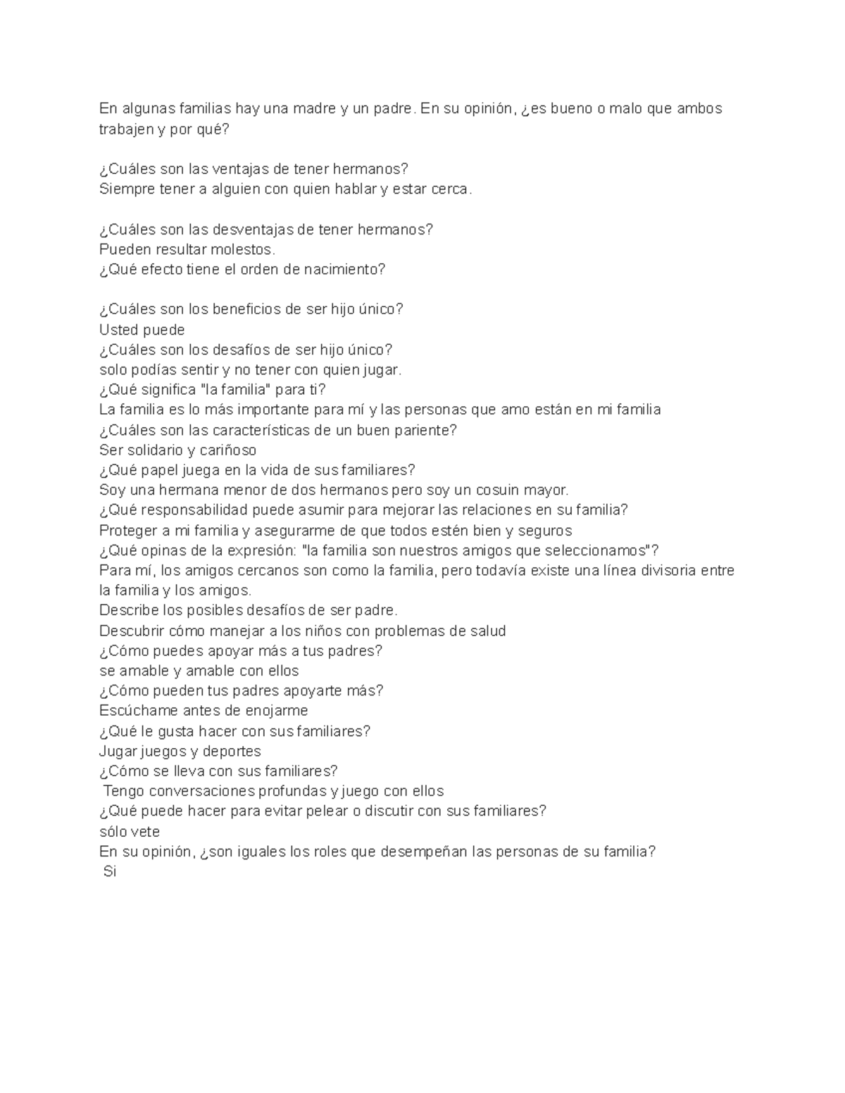 Questions and answers-Preguntas de discusion LA Familia 2020 - En ...