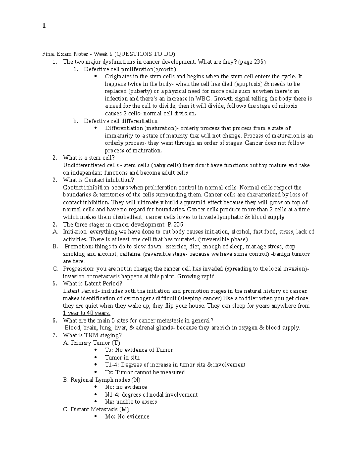 Final Exam Notes FOR Med Surg Final Exam Notes Week 9 QUESTIONS TO final-exam-notes-for-med-surg-final-exam-notes-week-9-questions-to