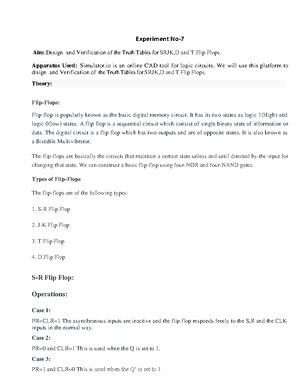 Coa exp4 - COA Lab Experiments - Experiment No- 4 Aim: Implementation and Verification of 4x1 ...
