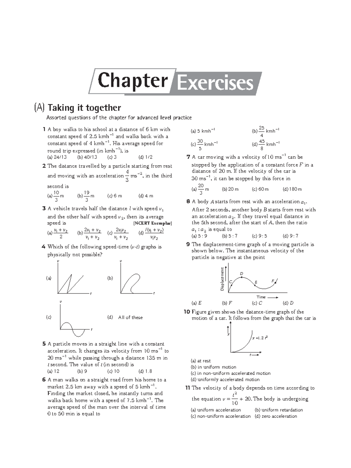 PDF-1 - Neet pattern based questions for practice - (A) Taking it together Assorted questions of ...
