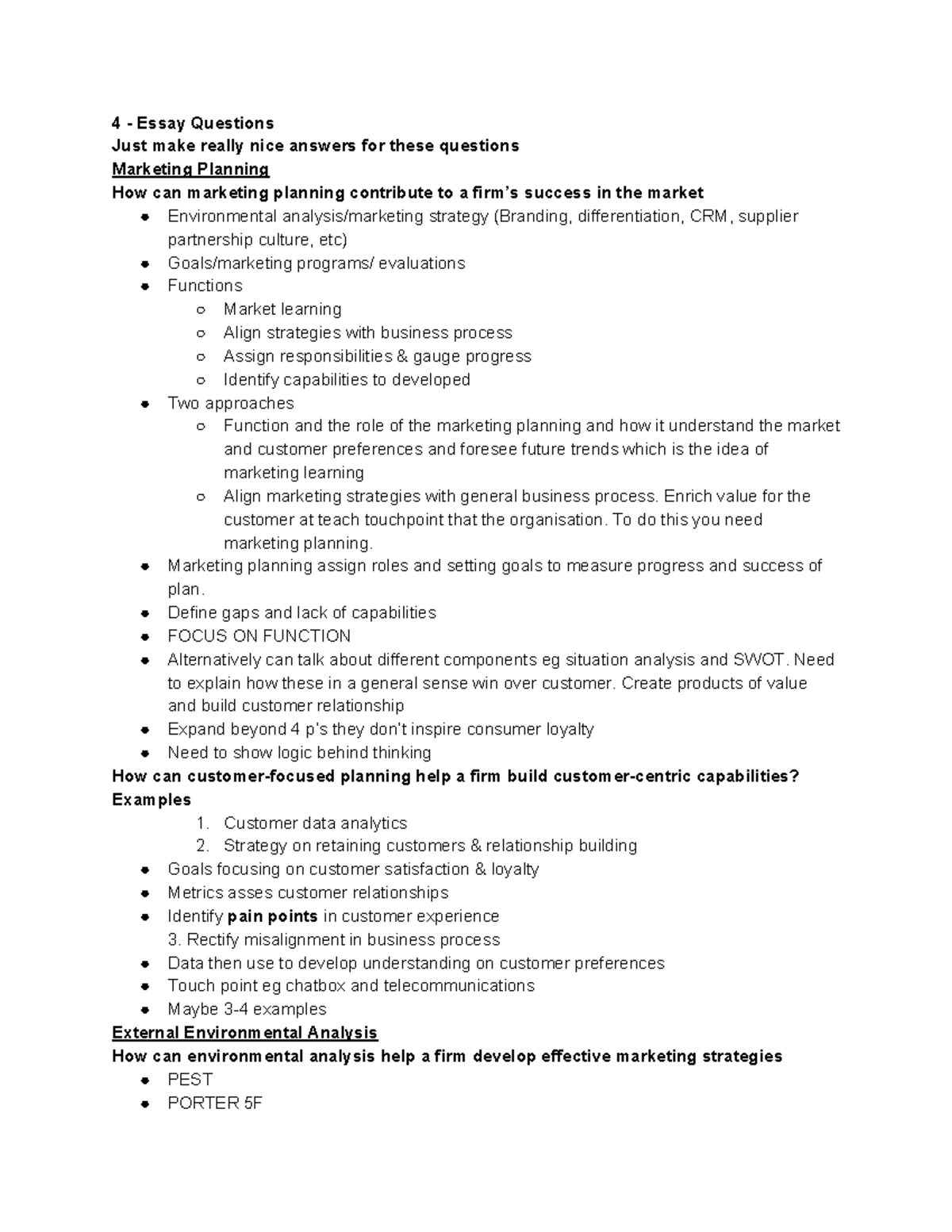 MPS final exam notes - 4 - Essay Questions Just make really nice ...