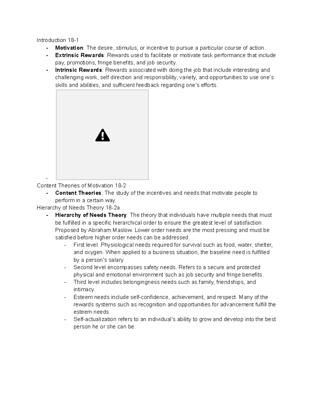 MGMT Chapter 18 - Lecture notes from textbook. MGMT 310 with Whelpley ...