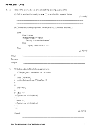 Assignment SC015 - KOLEJ MATRIKULASI KELANTAN KEMENTERIAN PENDIDIKAN MALAYSIA SC COMPUTER ...