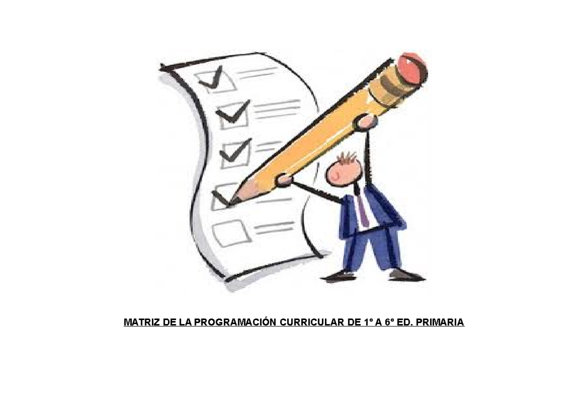 Matriz DE Programación Curricular - MATRIZ DE LA PROGRAMACIÓN ...