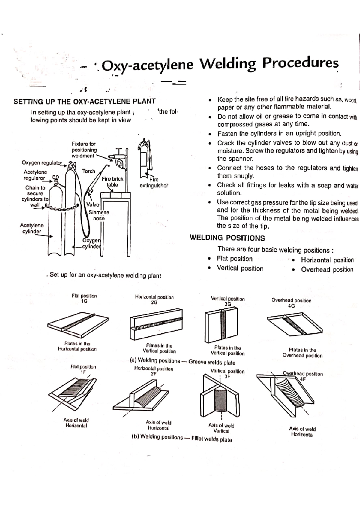 Oxy acetylene welding Equipment - Automobile engineering - Studocu