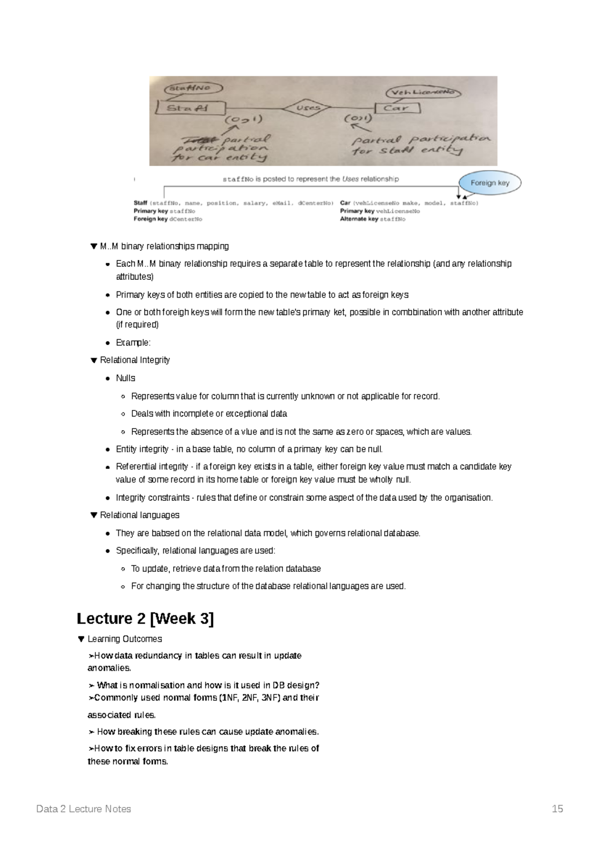 Data 2 Lecture Notes Copy Part 2 M Binary Relationships Mapping Each M Binary Relationship