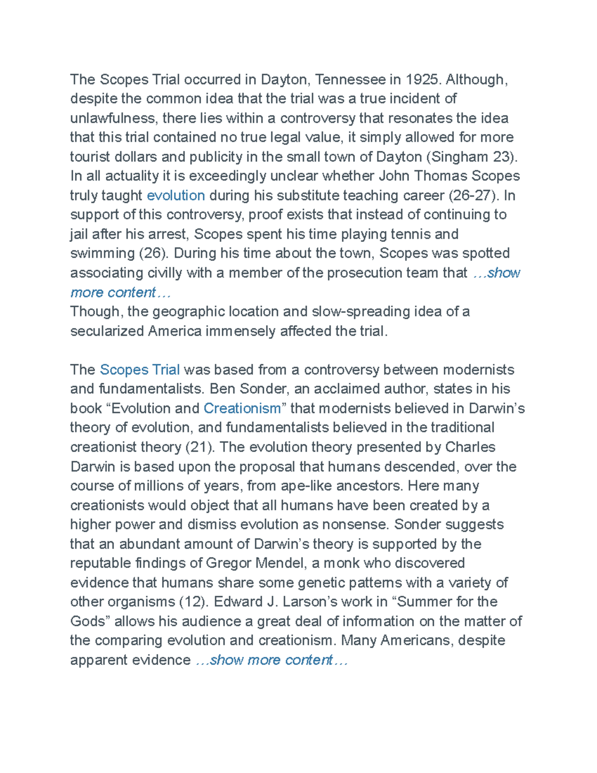 The Pros And Cons Of The Scopes Trial - The Scopes Trial occurred in ...