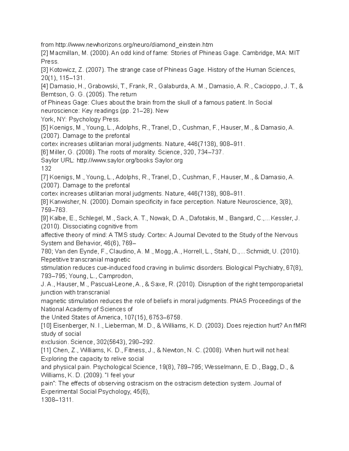 Psychology 16 - from newhorizons/neuro/diamond_einstein.htm [2 ...