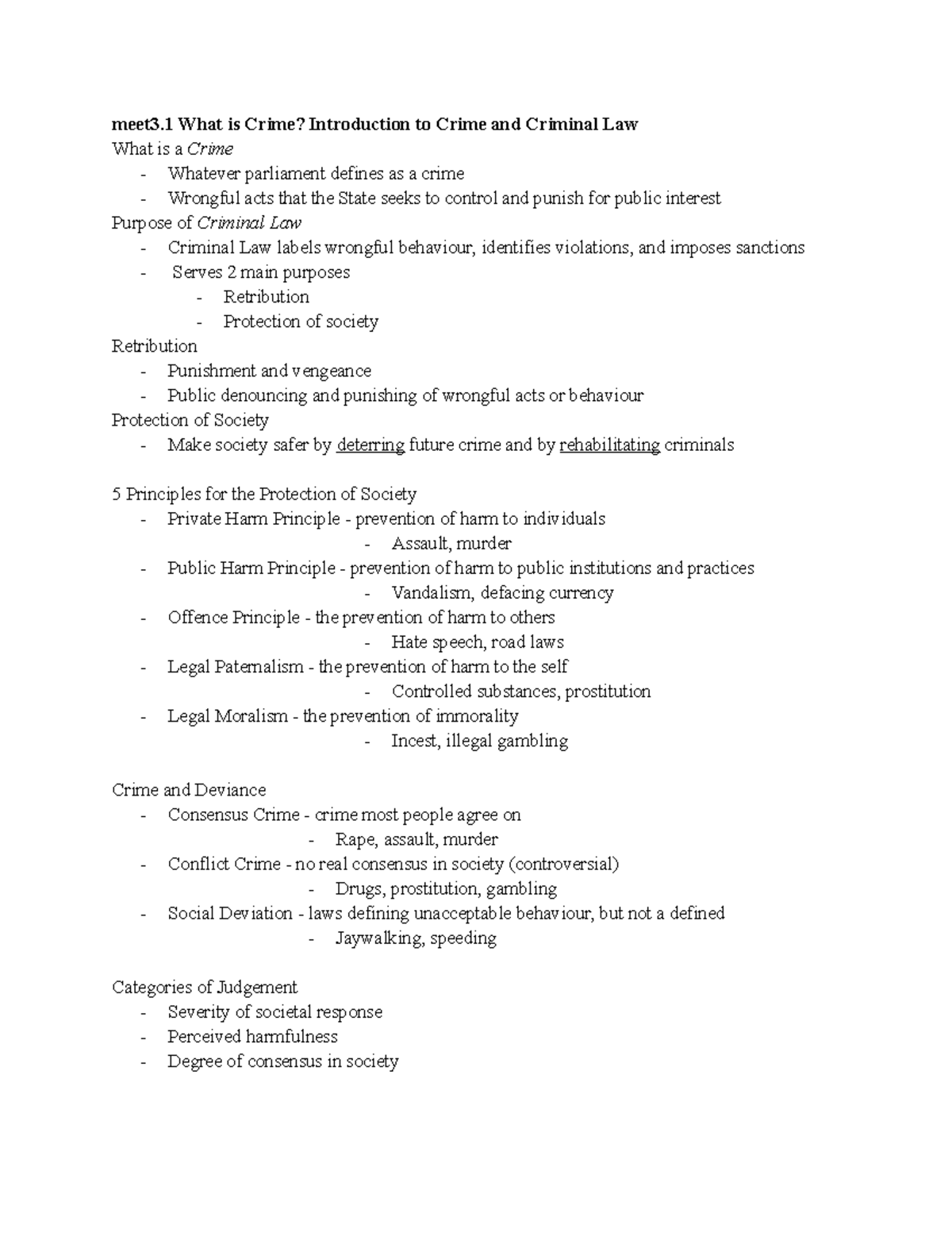 Unit 3 Law - Unit 3 of Canadian and International Law - Introduction to ...