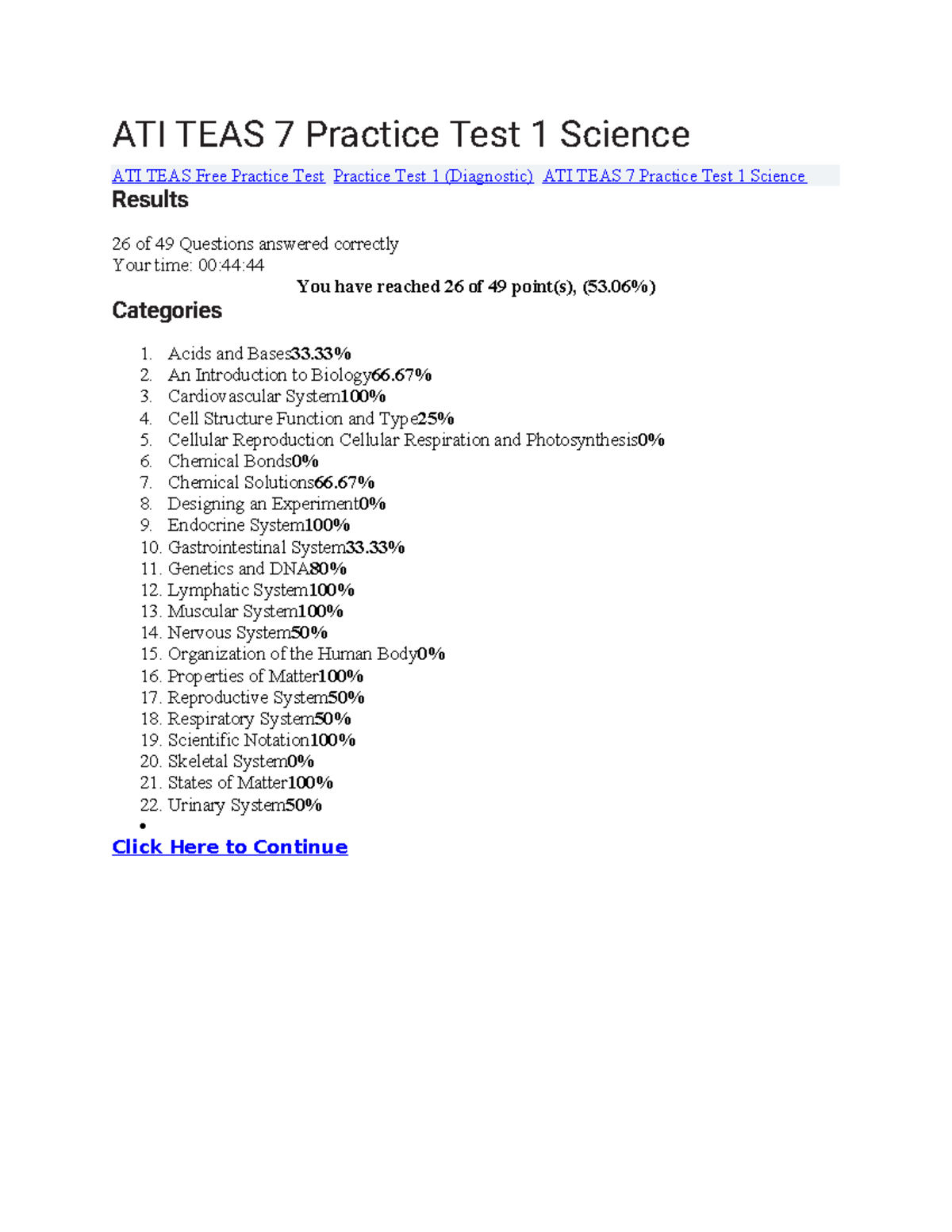 ATI TEAS 7 Practice Test 1 Science.docx pratice - ATI TEAS 7 Practice ...
