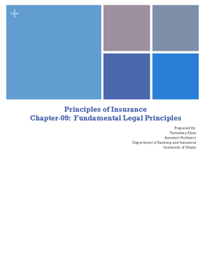 Proximate Cause Case - Principle of Proximate Cause • The efficient or ...