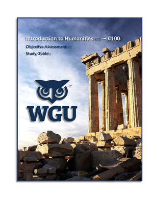 C100 Module 1 Crossword V1 - Introduction to Humanities (C100 ...