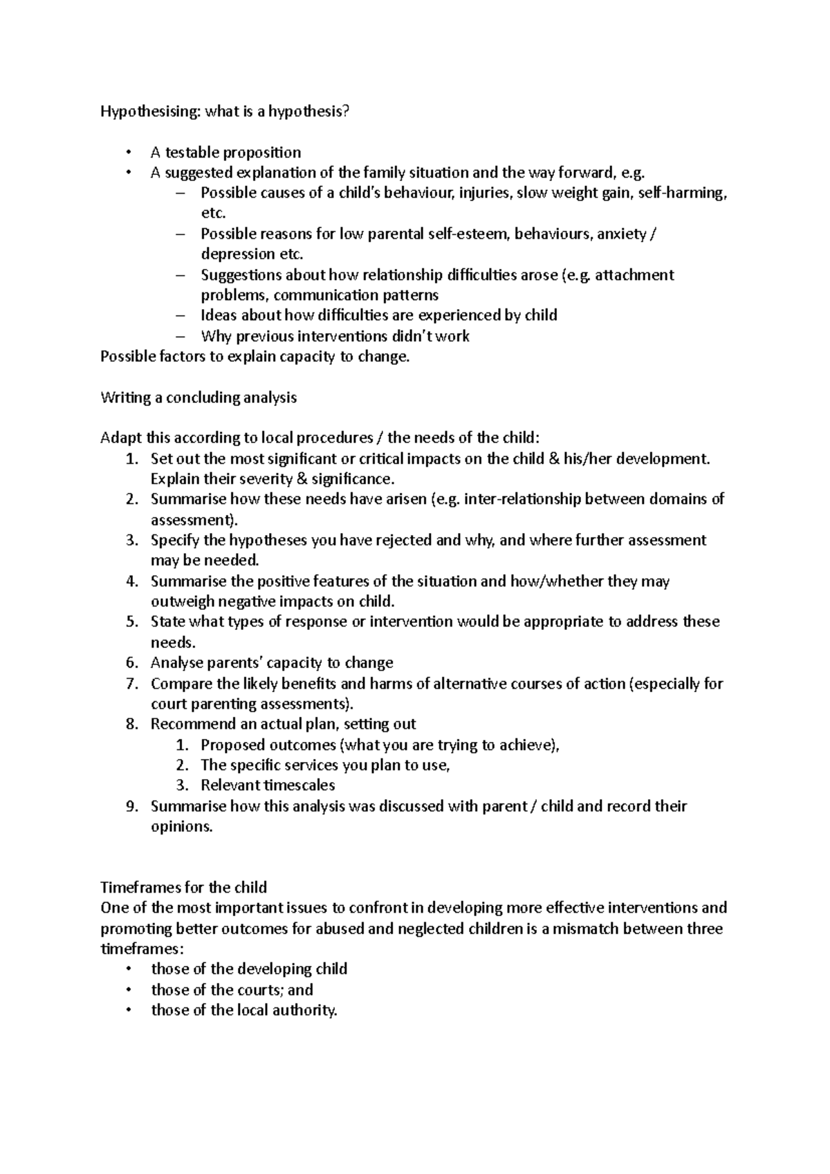 63 - Hypothesising: what is a hypothesis? lecture notes - Hypothesising ...