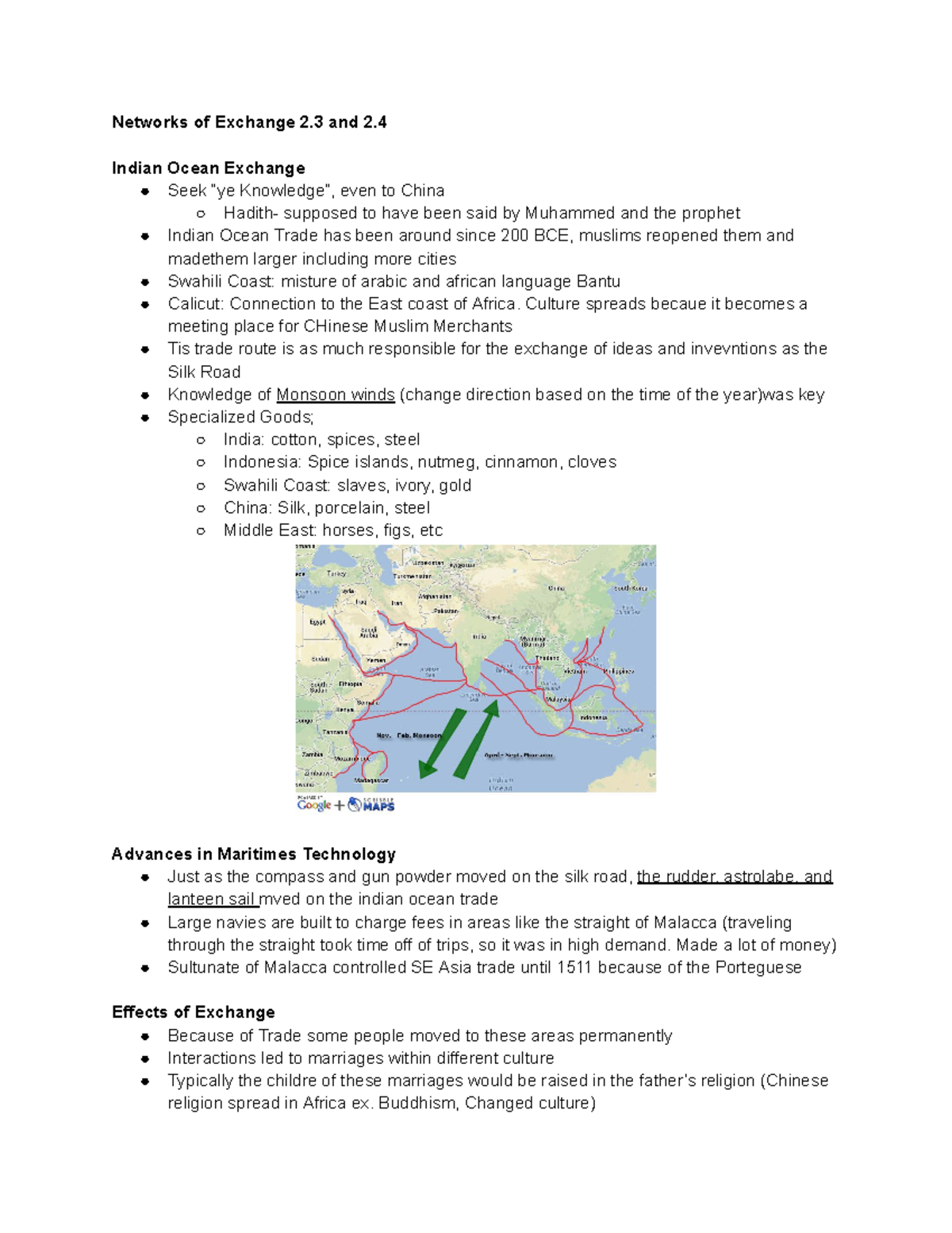 Networks of Exchange 2.3 2.4 - Networks of Exchange 2 and 2. Indian ...