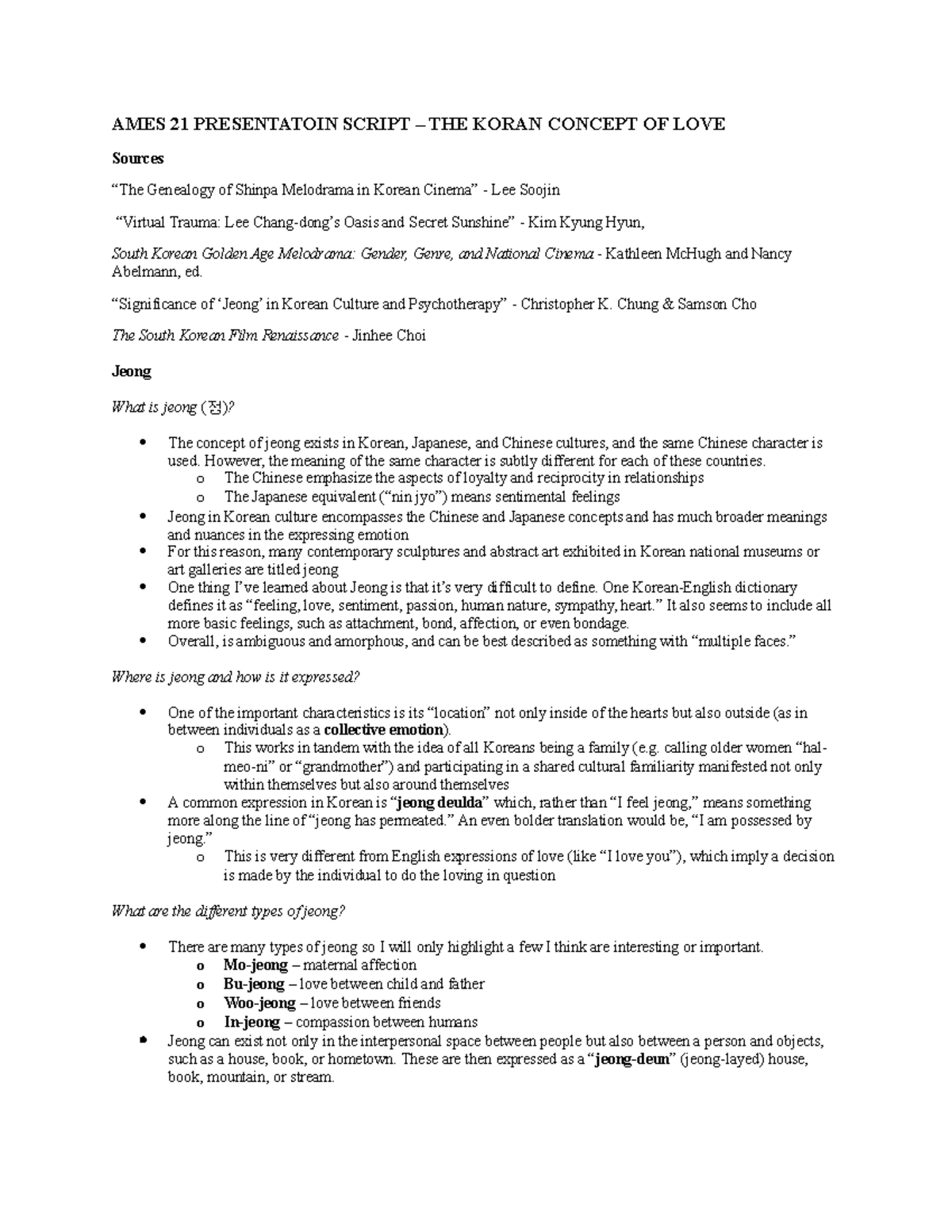 AMES 21 Presentation Script - AMES 21 PRESENTATOIN SCRIPT – THE KORAN ...