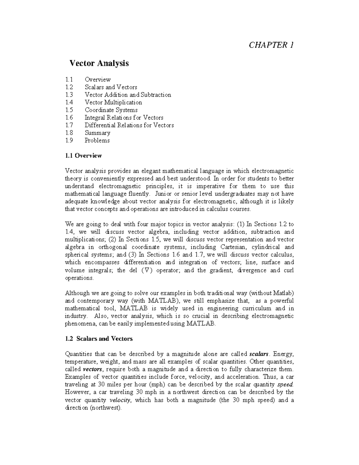 2 - Vector Analysis for Power Engineering - Electromagnetic Theory For ...