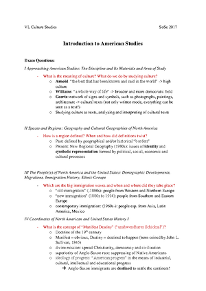 Introduction to American Studies - 1 Introduction to American Studies ...