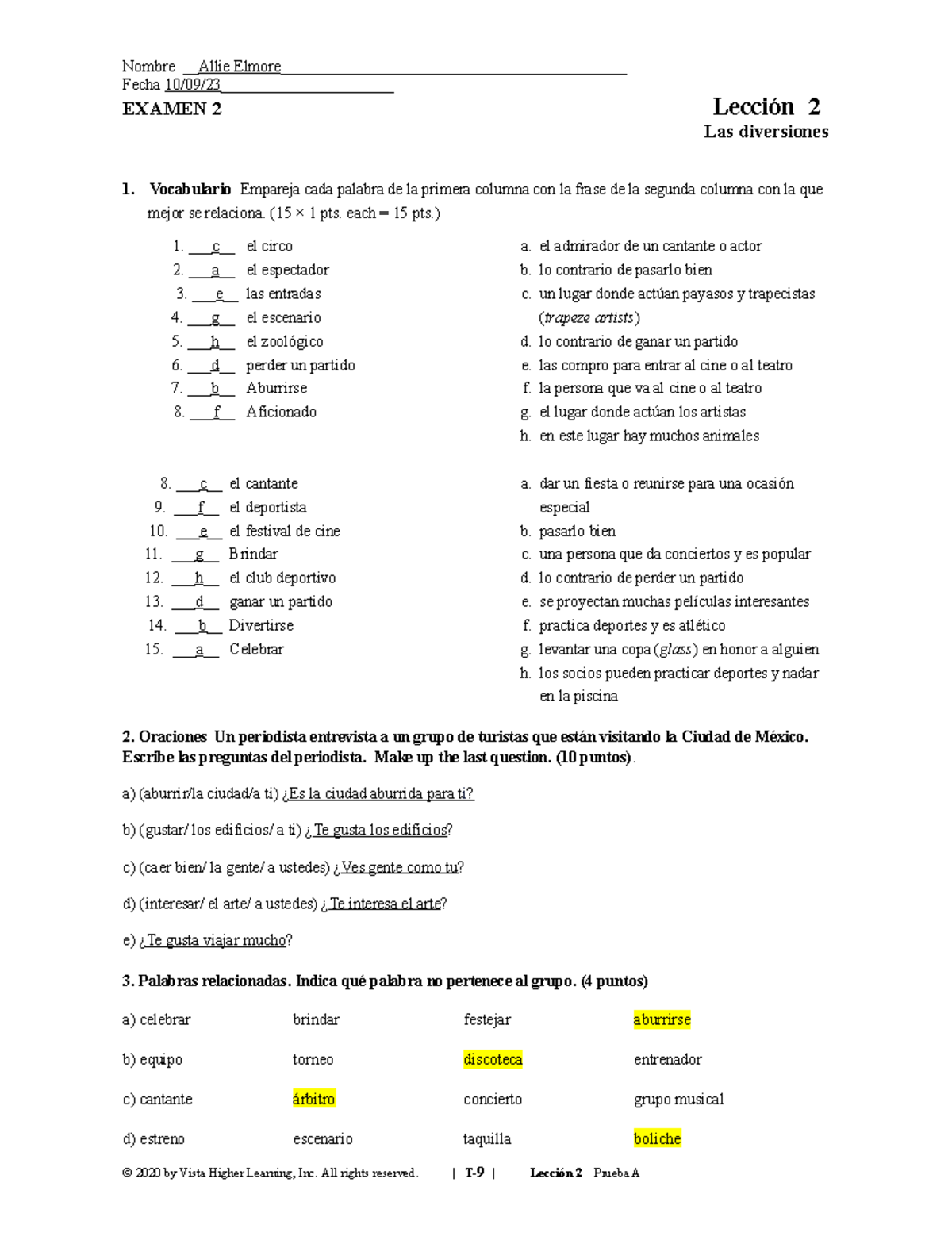 Examen 2 Enfoques Final - Fecha 10/09/23______________________ EXAMEN 2 ...