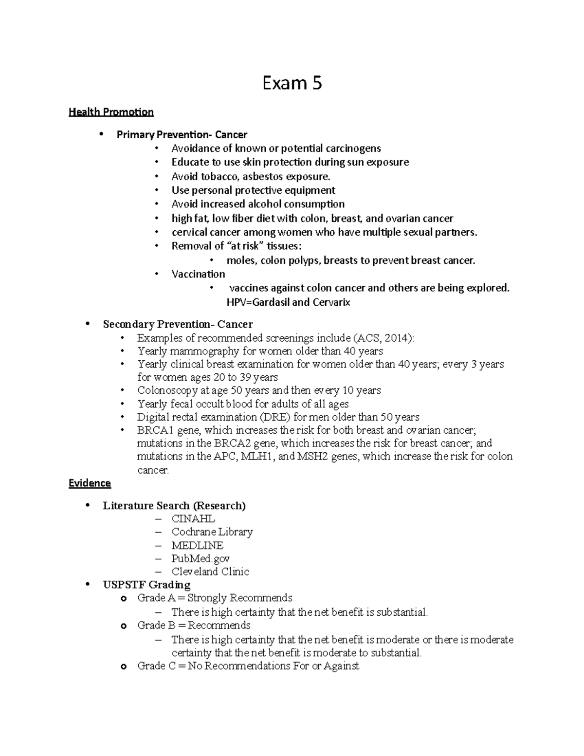 Exam 5 Semester 3 - Study material for exam and tests for nursing ...