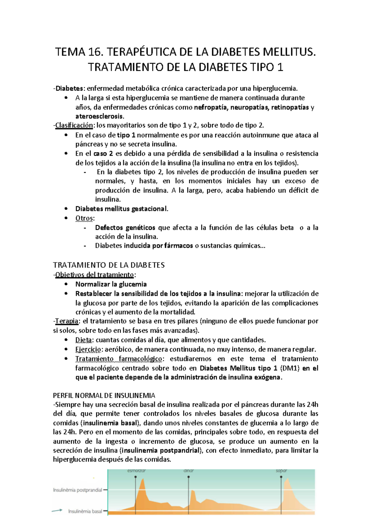 16. TERAPÉUTICA DE LA DIABETES MELLITUS. TRATAMIENTO DE LA DIABETES ...