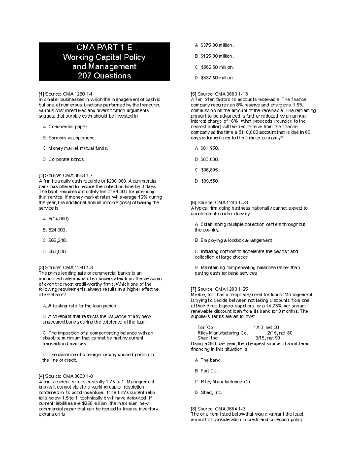 Cma Part 1 Practice Test _ CMA Practice Exam 1 Flashcards – BGHT