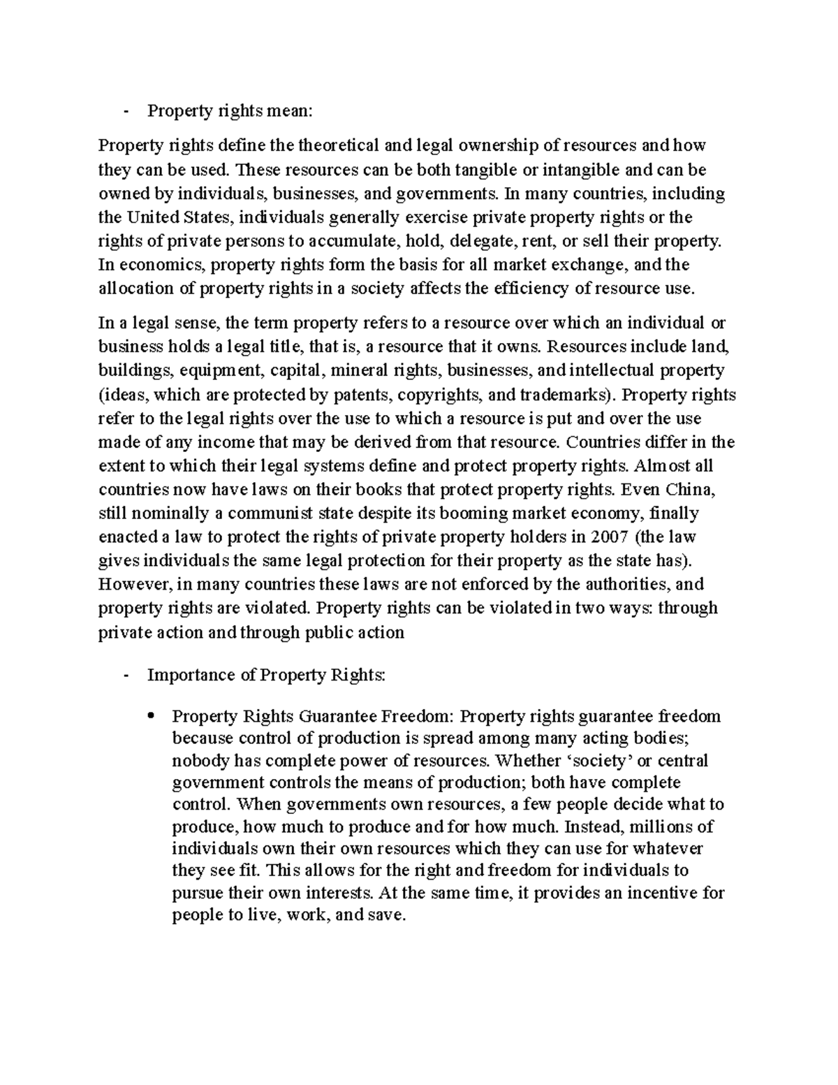 Property-rights - Property rights - Property rights mean: Property ...