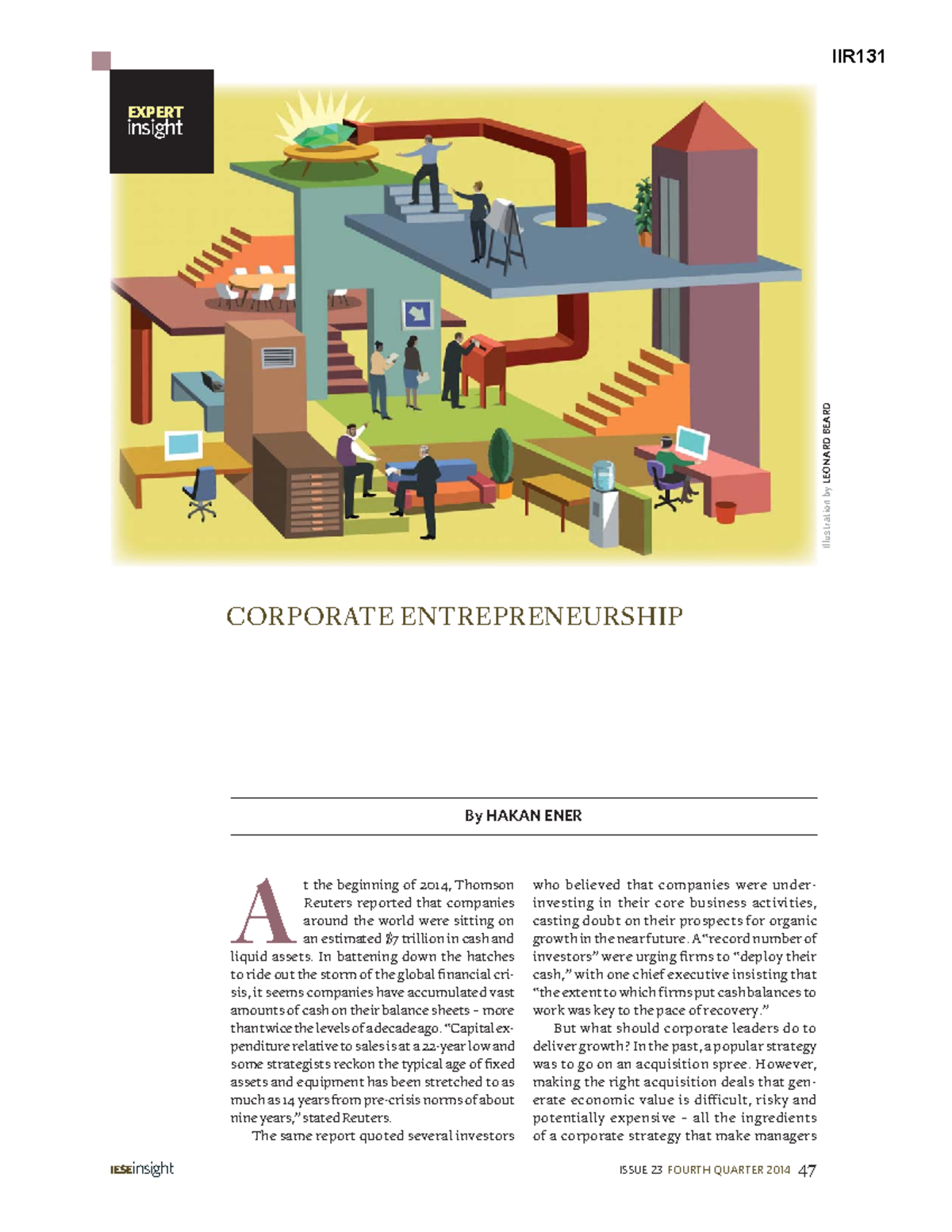 Six keys profitable growth - Illustration by LEONARD BEARD By HAKAN ...
