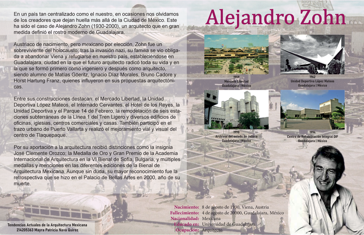 Alejandro Zohn - - Studocu