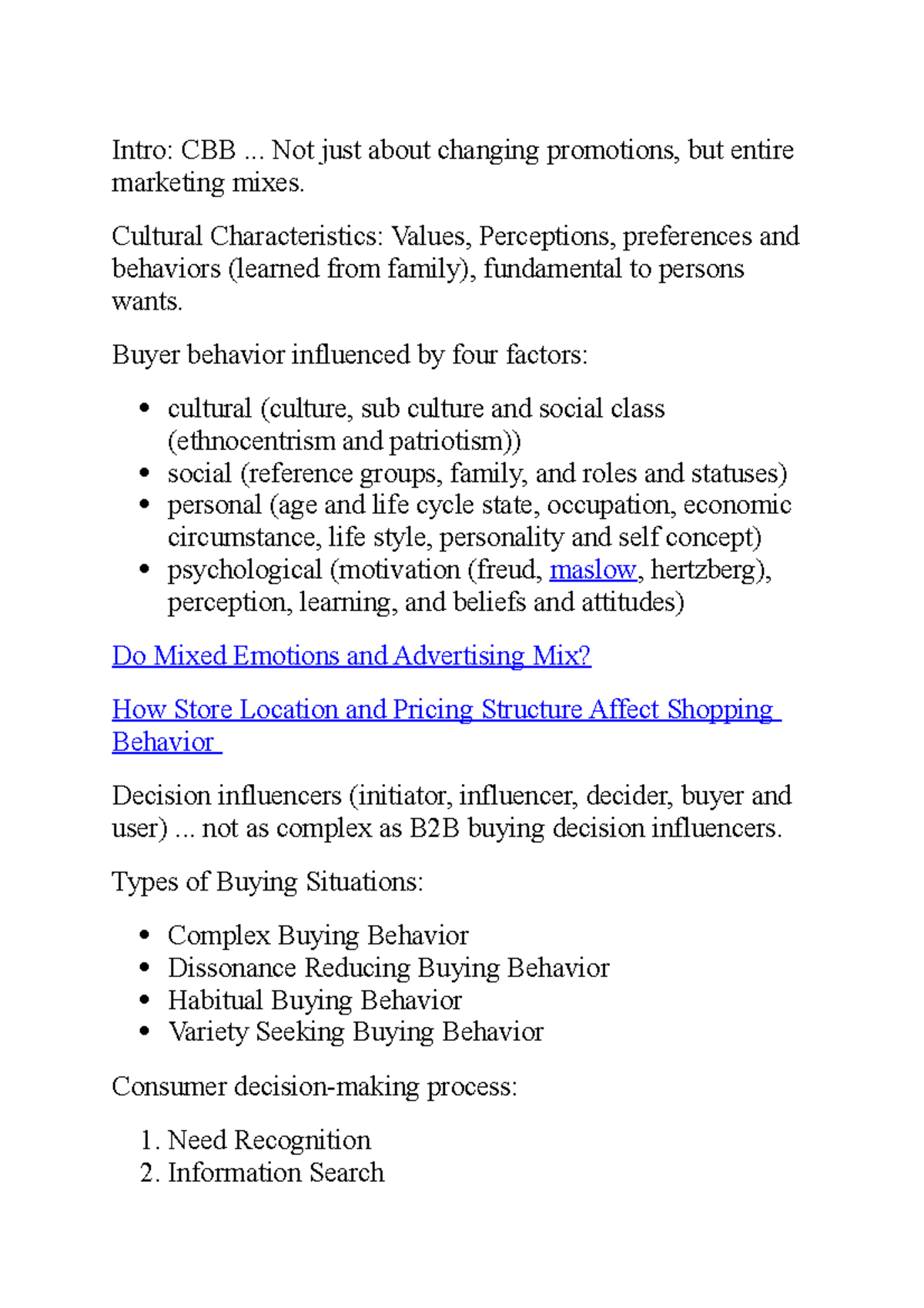 Intro - MPD - Intro: CBB ... Not just about changing promotions, but ...