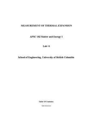 Lab 5 - This is the lab report which must be written in order to pass ...