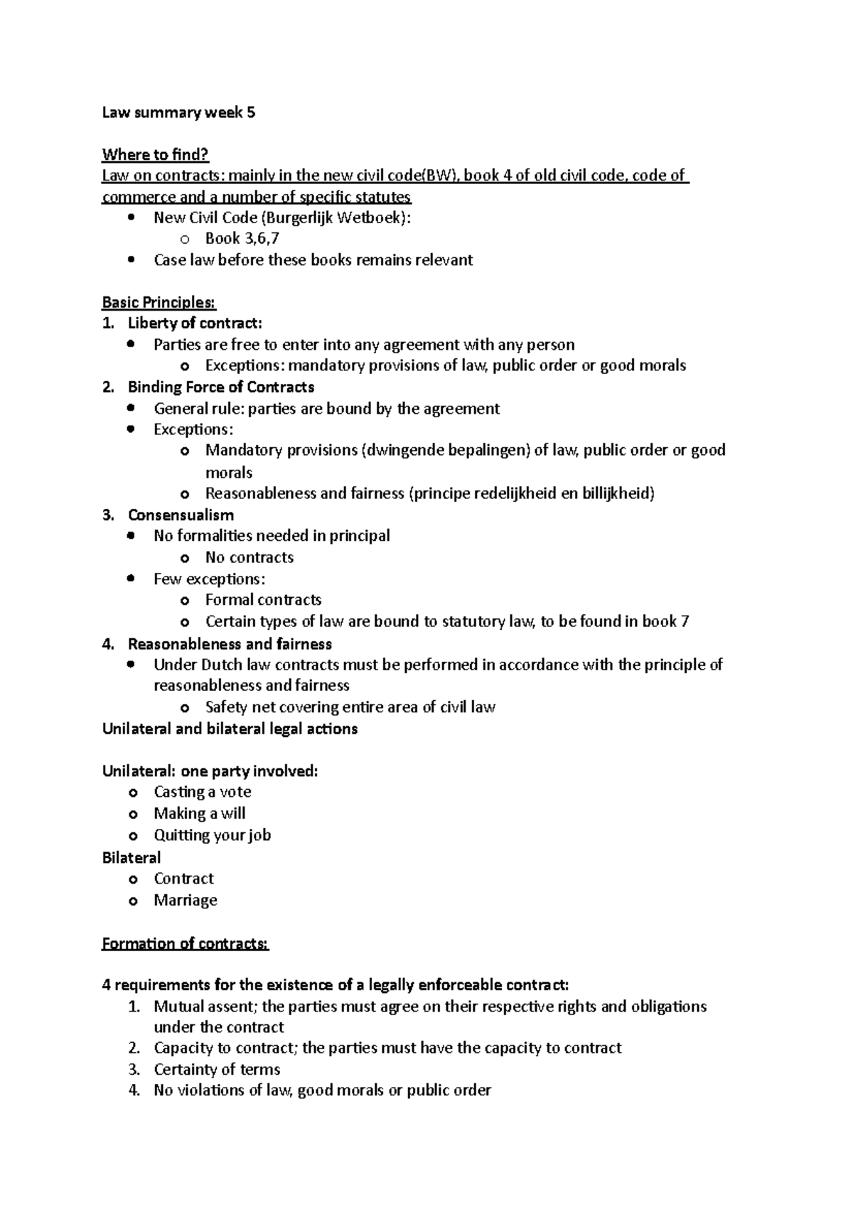Summary Lecture 5 Law Summary Week 5 Where To Find Law On summary-lecture-5-law-summary-week-5-where-to-find-law-on