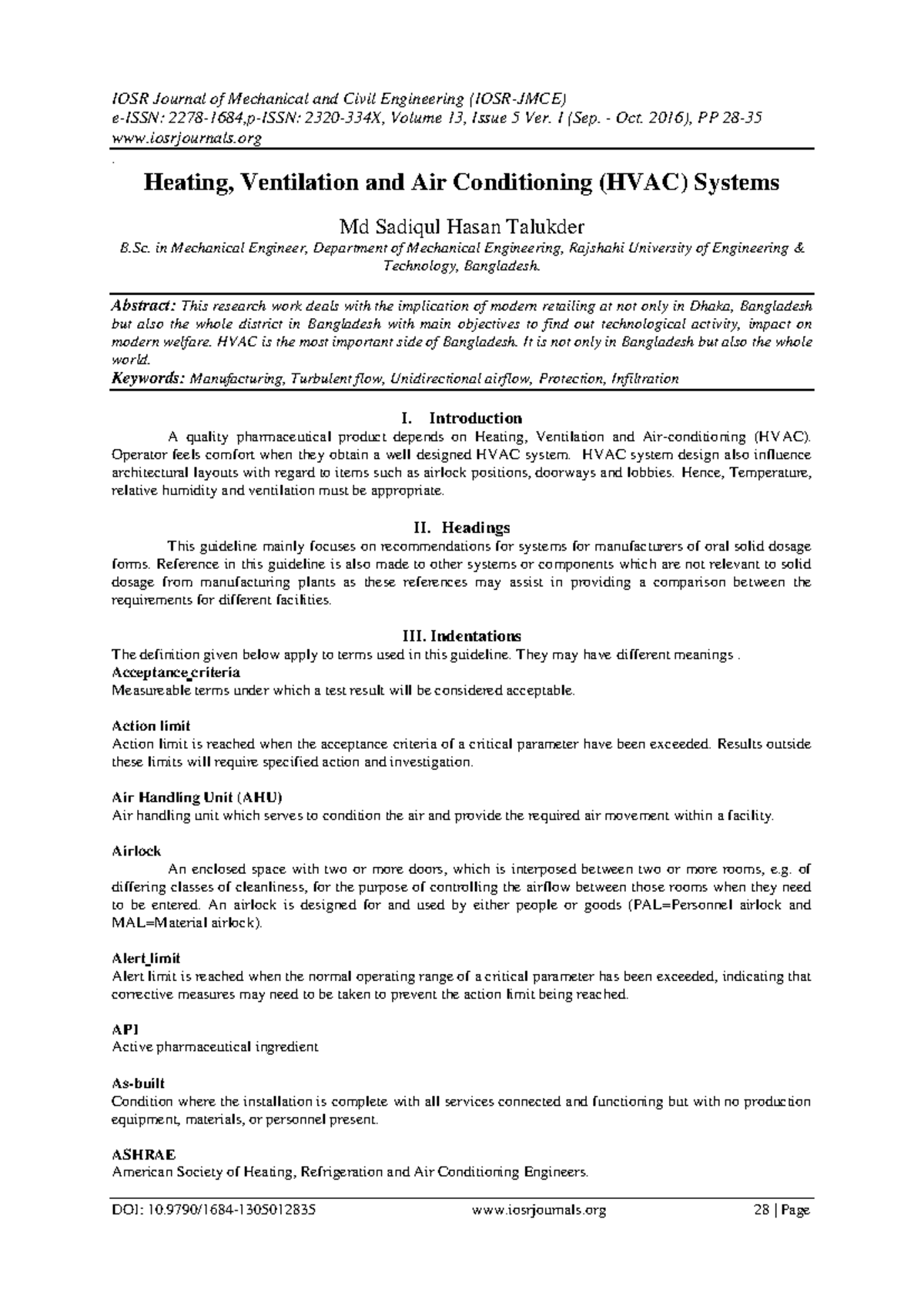 Heating Ventilation and Air Conditioning - IOSR Journal of Mechanical ...