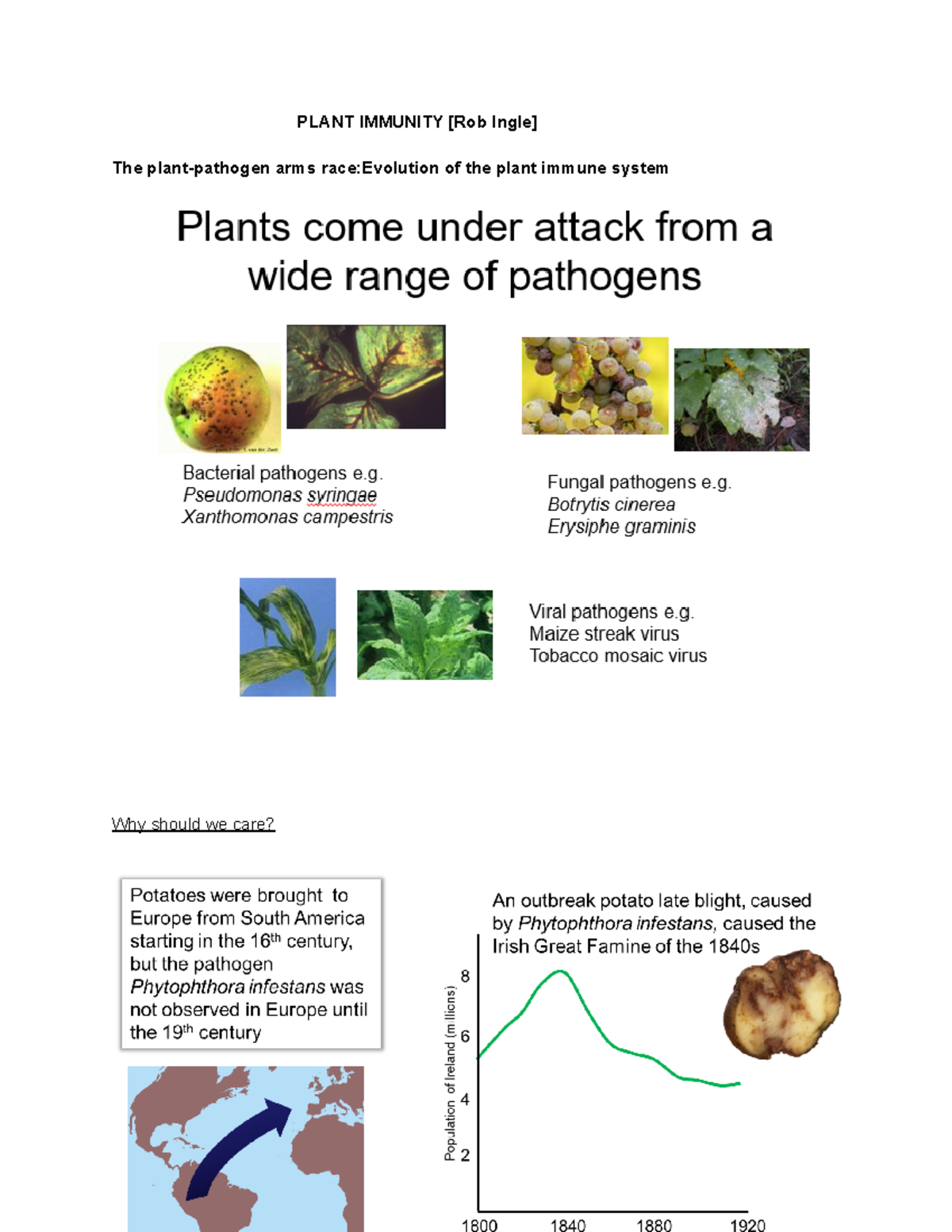 MCB3024S Plant immunity - PLANT IMMUNITY [Rob Ingle] The plant-pathogen ...