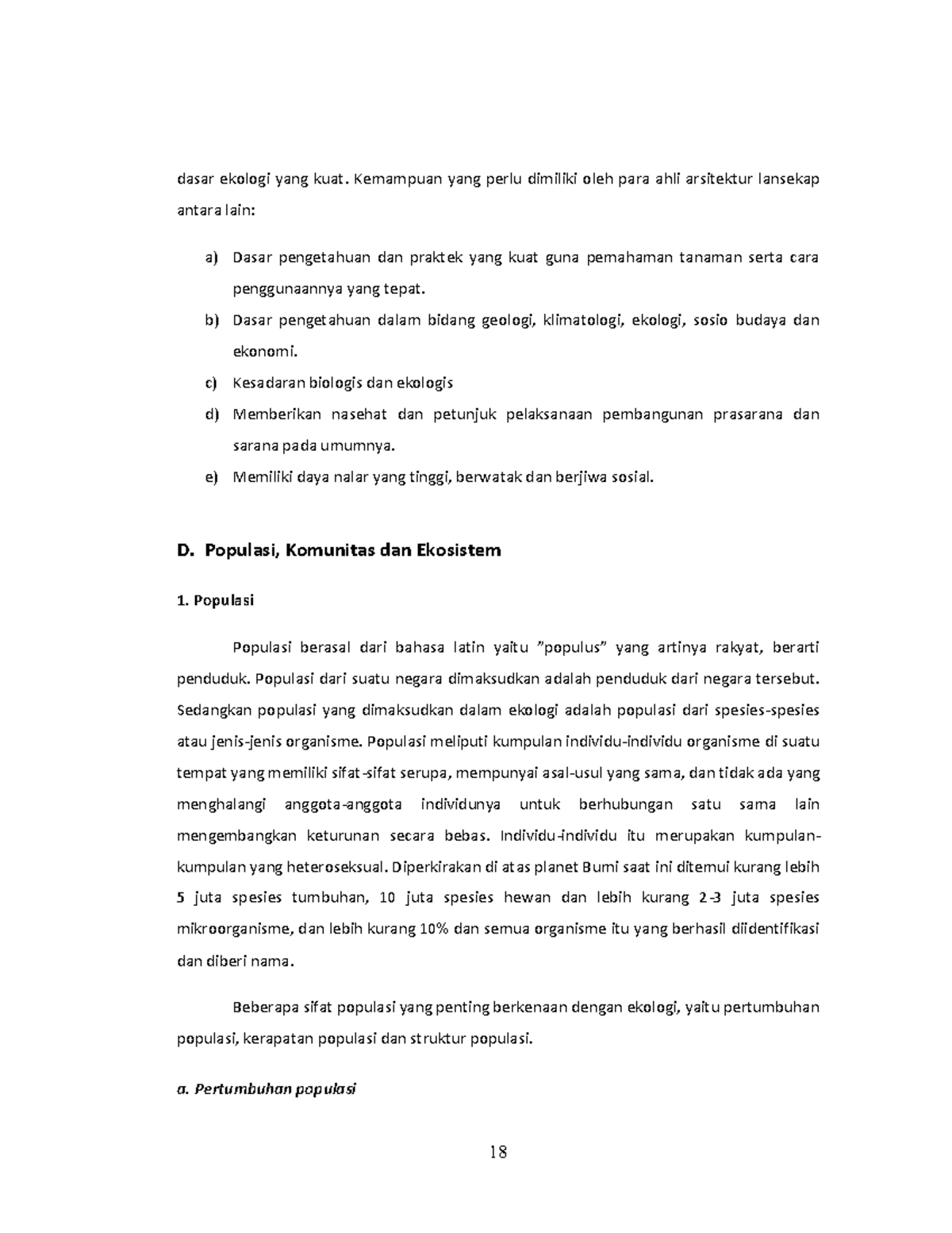 Ilmu lingkungan hidup - dasar ekologi yang kuat. Kemampuan yang perlu ...