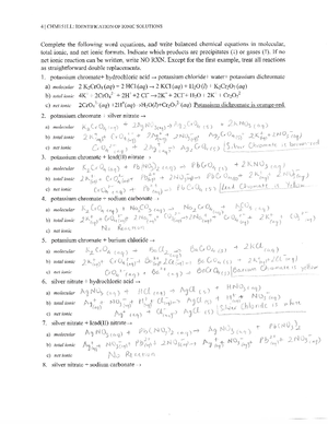 Ch 9 Problems answers - General Chemistry assignment - Ch 9 Exercises ...