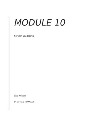 Mega Manufacturing - notes - Mega Manufacturing Exercise 10 - The ...