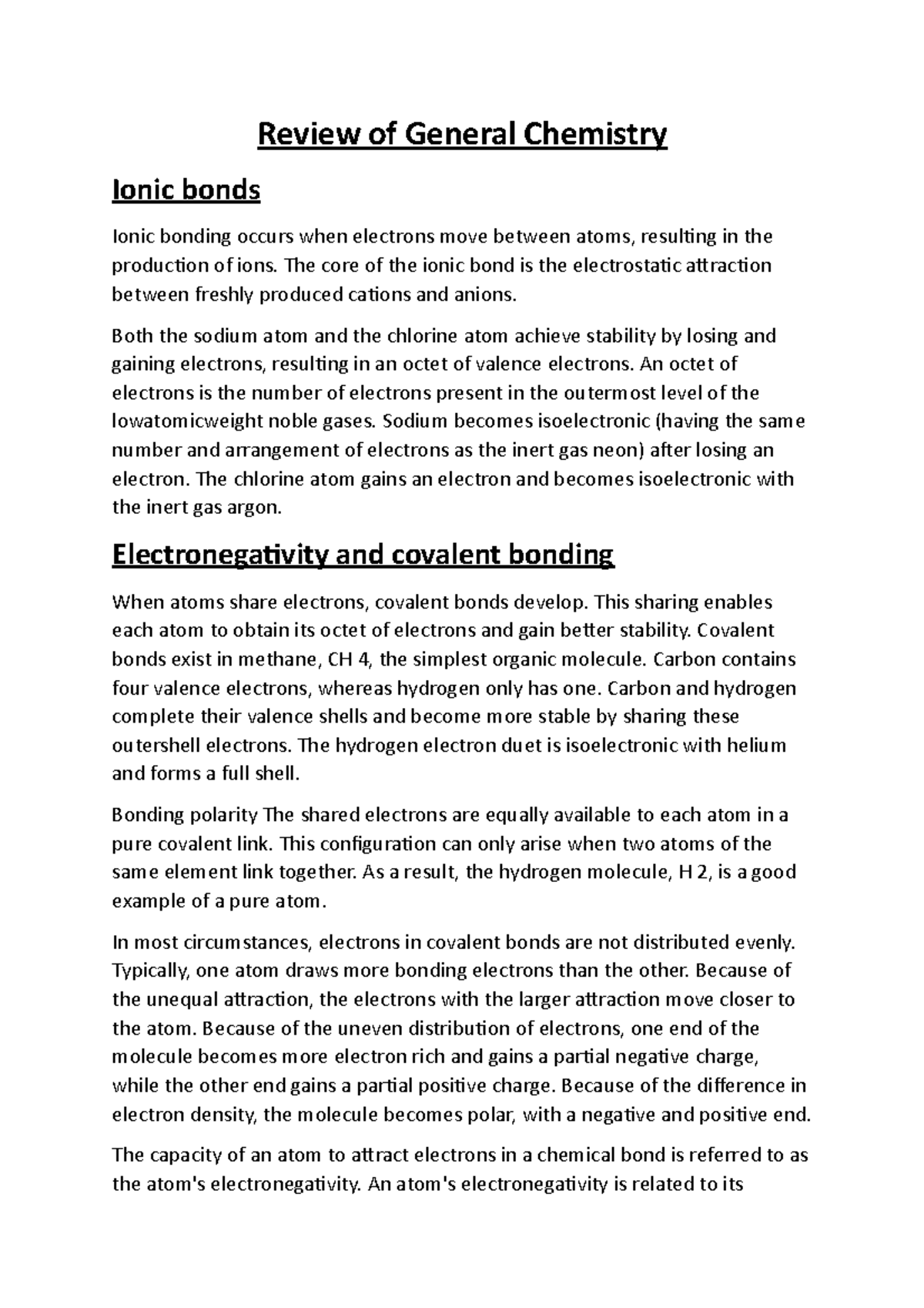 Review Of General Chemistry Review Of General Chemistry Ionic Bonds review-of-general-chemistry-review-of-general-chemistry-ionic-bonds