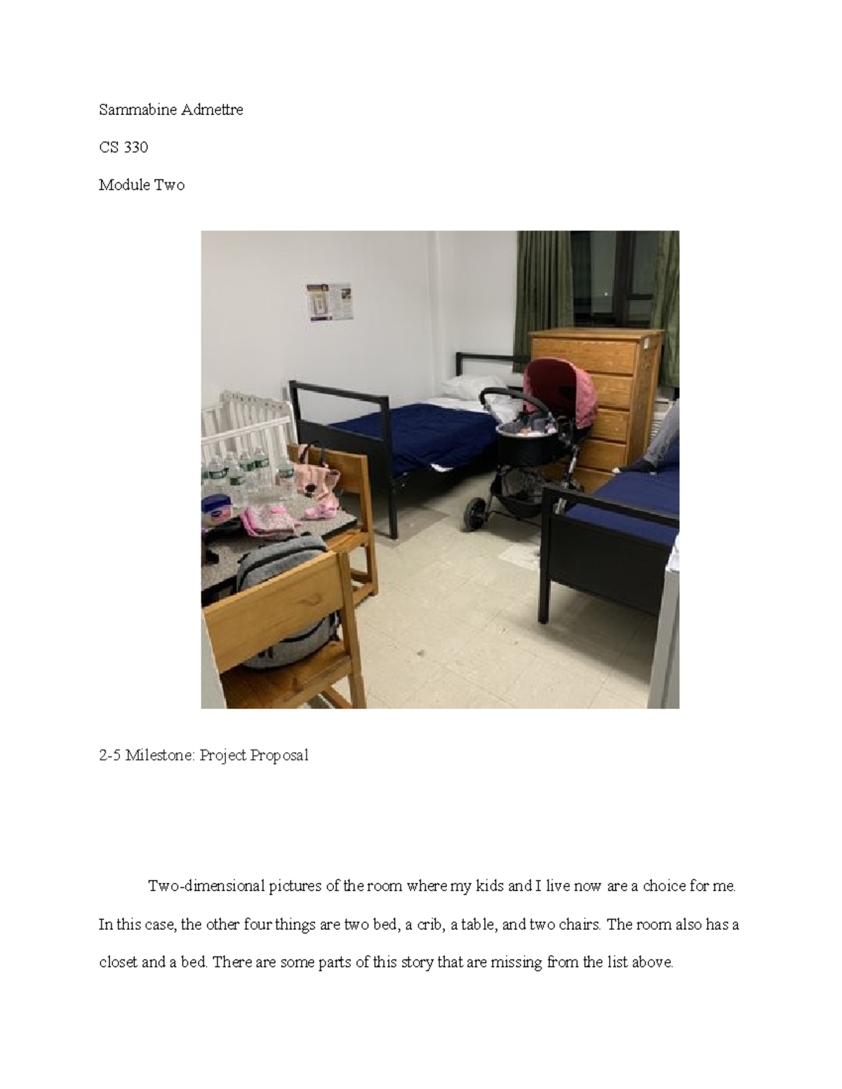 CS330 M2 PP - It was an homework that was done. - Sammabine Admettre CS 330 Module Two 2-5 - Studocu