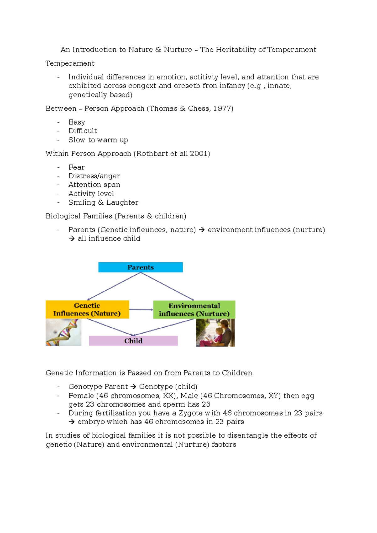 Lecture 5 Notes on Nature and Nurture - An Introduction to Nature ...
