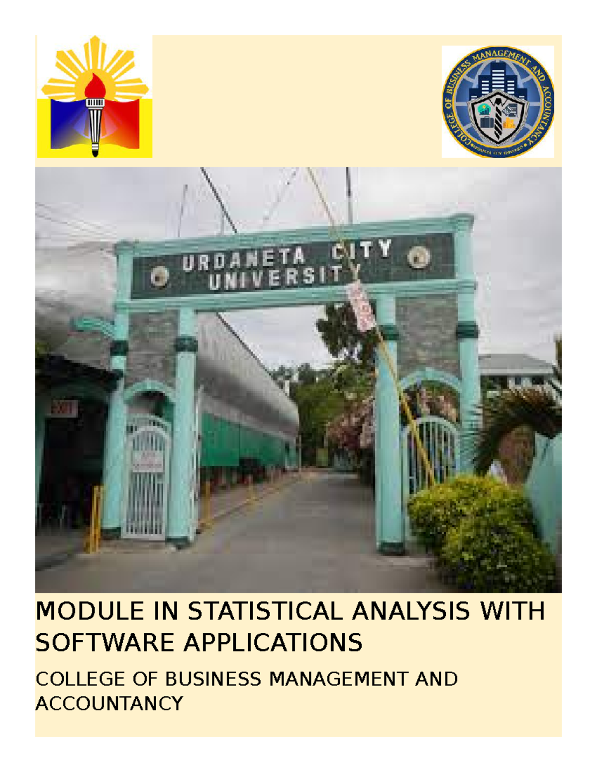 Statistics with probability module - MODULE IN STATISTICAL ANALYSIS ...